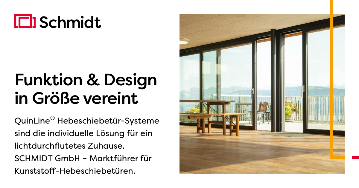 Startseite | Hebeschiebetüren aus Delbrück-Boke | SCHMIDT GmbH