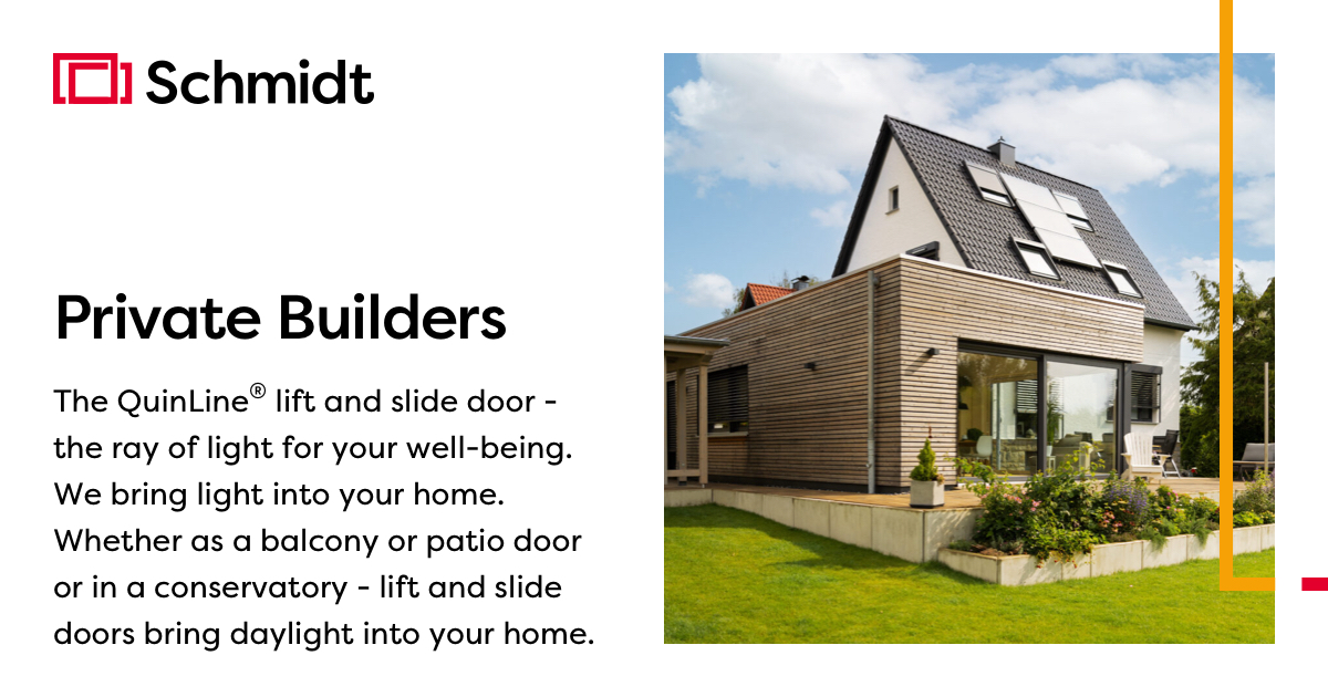 Private builders | Lift and slide doors from Delbrück-Boke – SCHMIDT GmbH